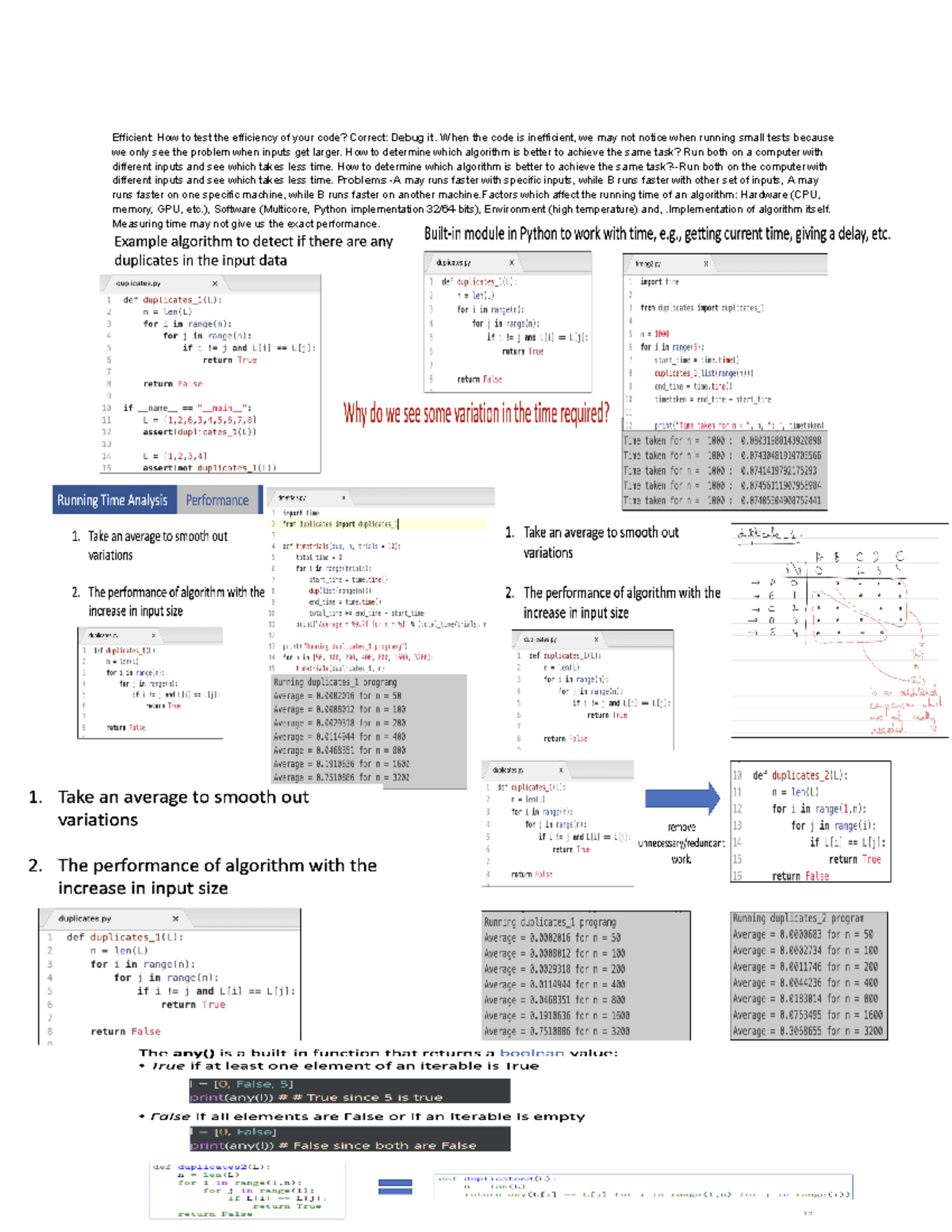 Cheat SHEAt 2 cse - For Exam - Efficient: How to test the efficiency of ...