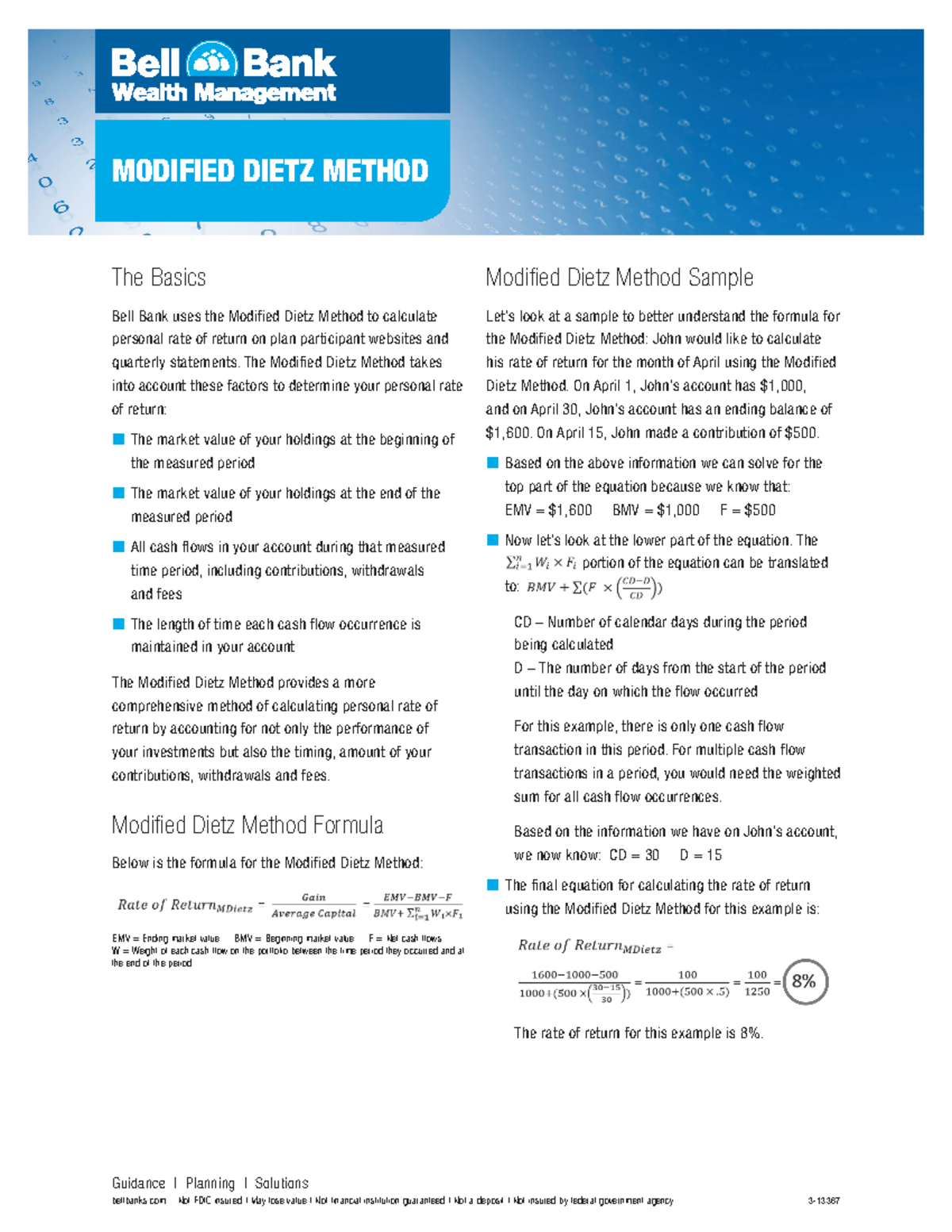 3-10349-Modified-Dietz-Method - Guidance | Planning | Solutions ...