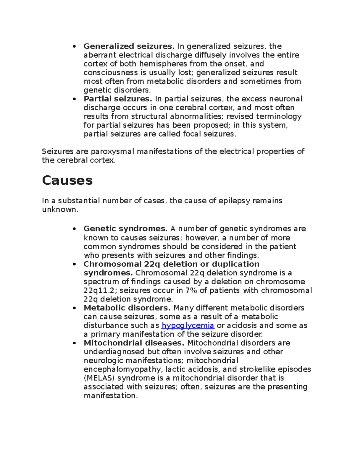 Seizures - leisen - Generalized seizures. In generalized seizures, the ...