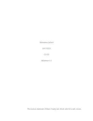 Cj323 swot 1-3 - Hope this helps - CJ 323 Module One SWOT Analysis Strengths (Internal): 1 ...