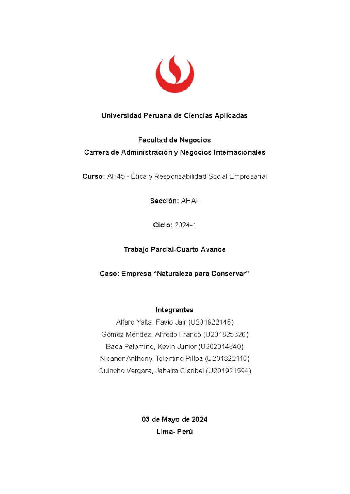 AH45 AHA4 Ética y Responsabilidad Social Empresarial TP 4 - Universidad ...