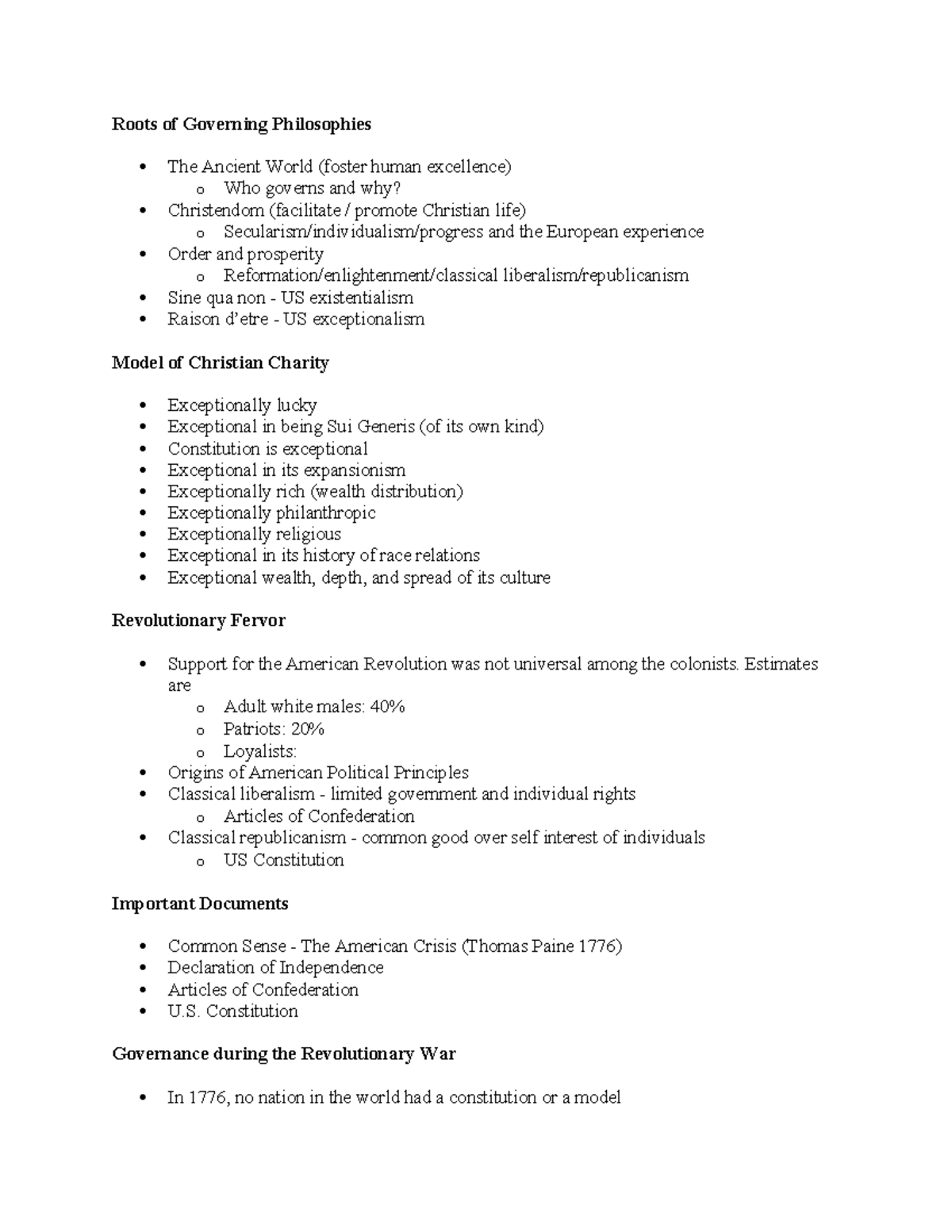 Intro to american government ch2 - Roots of Governing Philosophies The ...
