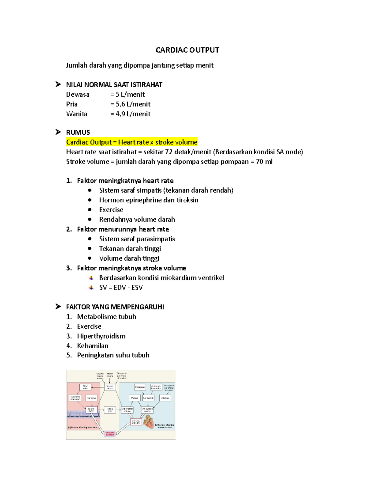 Cardiac Output - CARDIAC OUTPUT Jumlah darah yang dipompa jantung ...