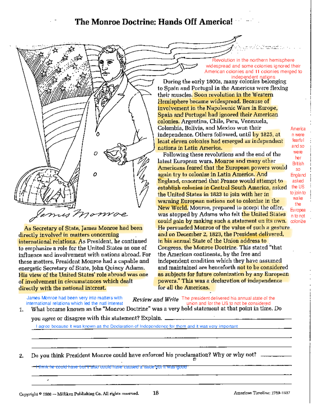 Monroe Doctrine - Studocu
