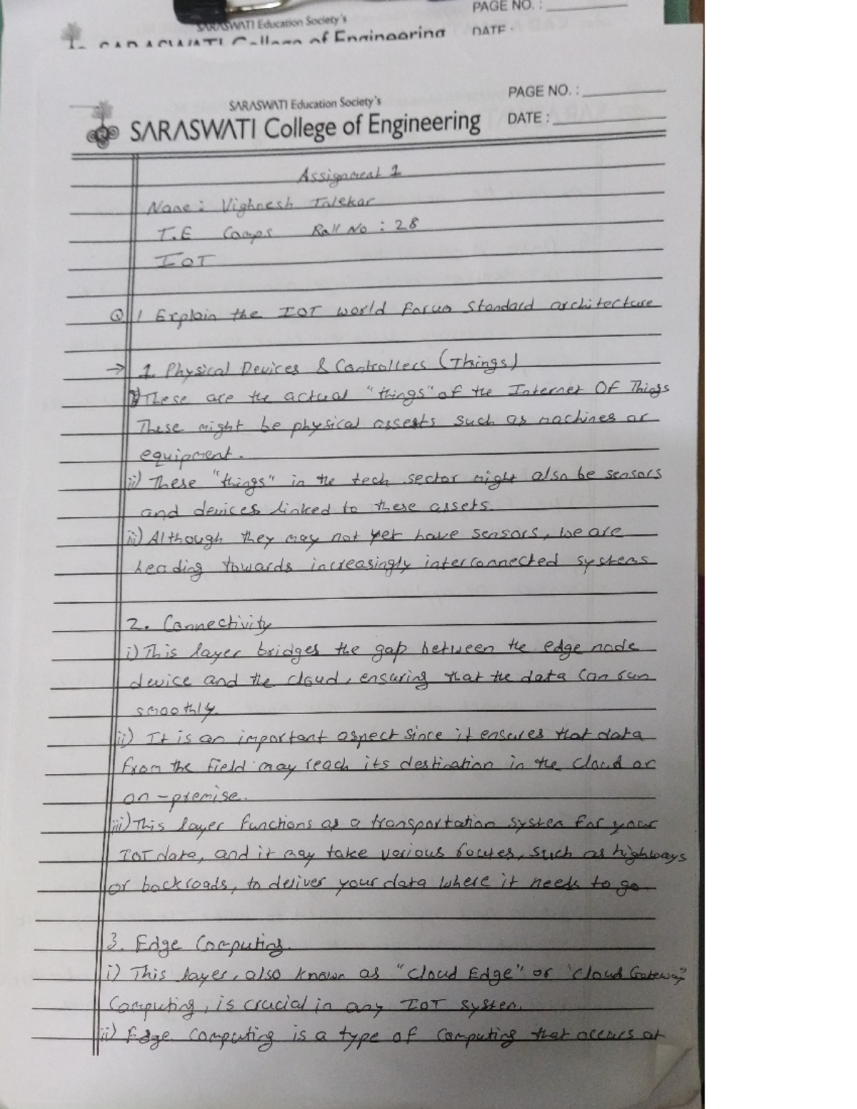 IoT Assignment 1 - · r-_ r ' C"' At"'.& UTI 1""-11- ,..( [:,',.;OOf"jn - Studocu