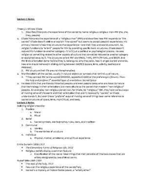 Lecture 3 Preparation - Lecture 3 Preparation Assignment: Sacred Time ...