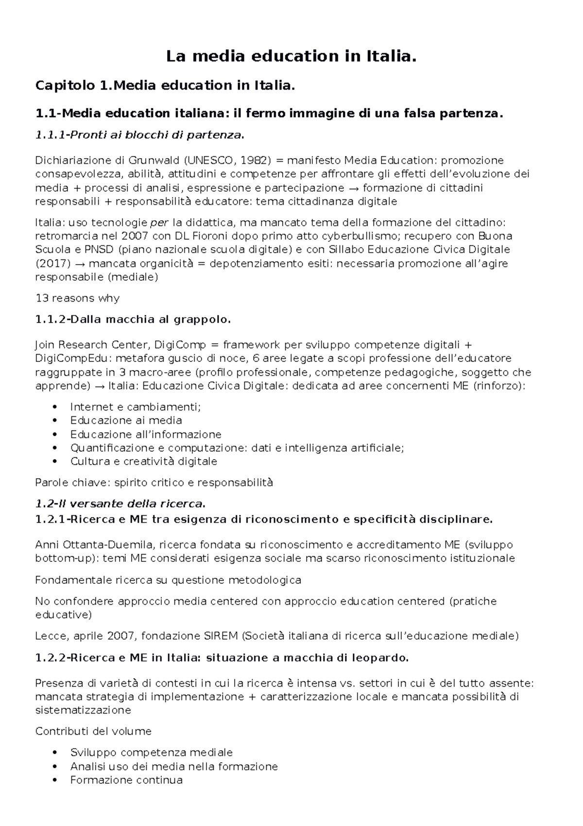 LA Media Education IN Talia - Metodologie didattiche – Tecnologie ...