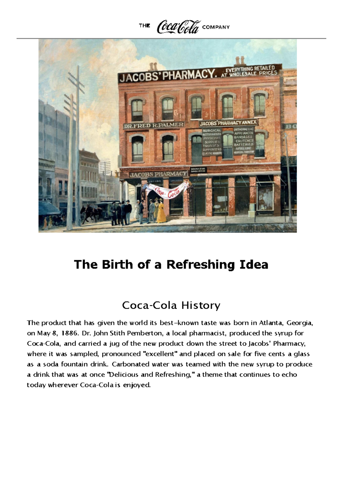 The Birth of a Refreshing Idea - News & Articles - copia - The Birth of ...