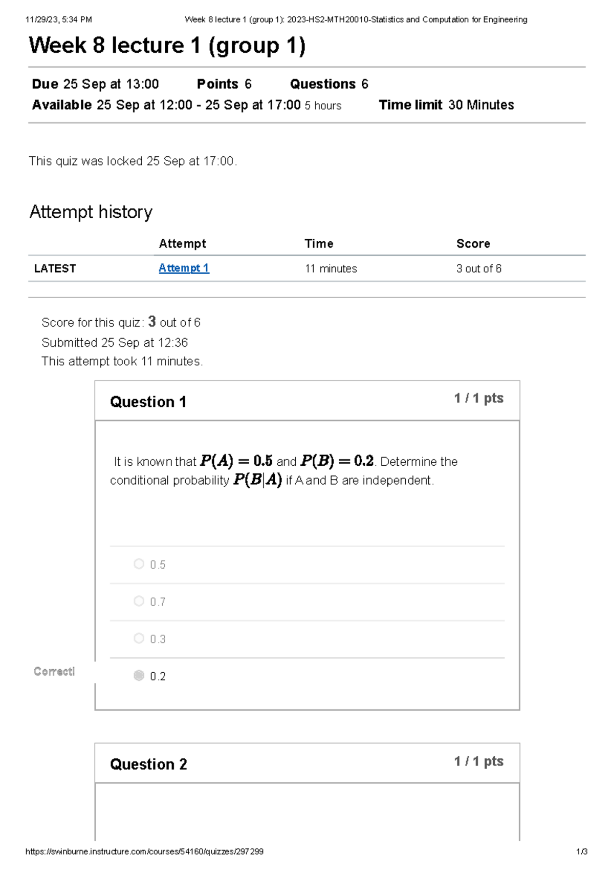 Week 8 lecture 1 (group 1) 2023-HS2-MTH2001 0-Statistics and Computation for Engineering - - Studocu