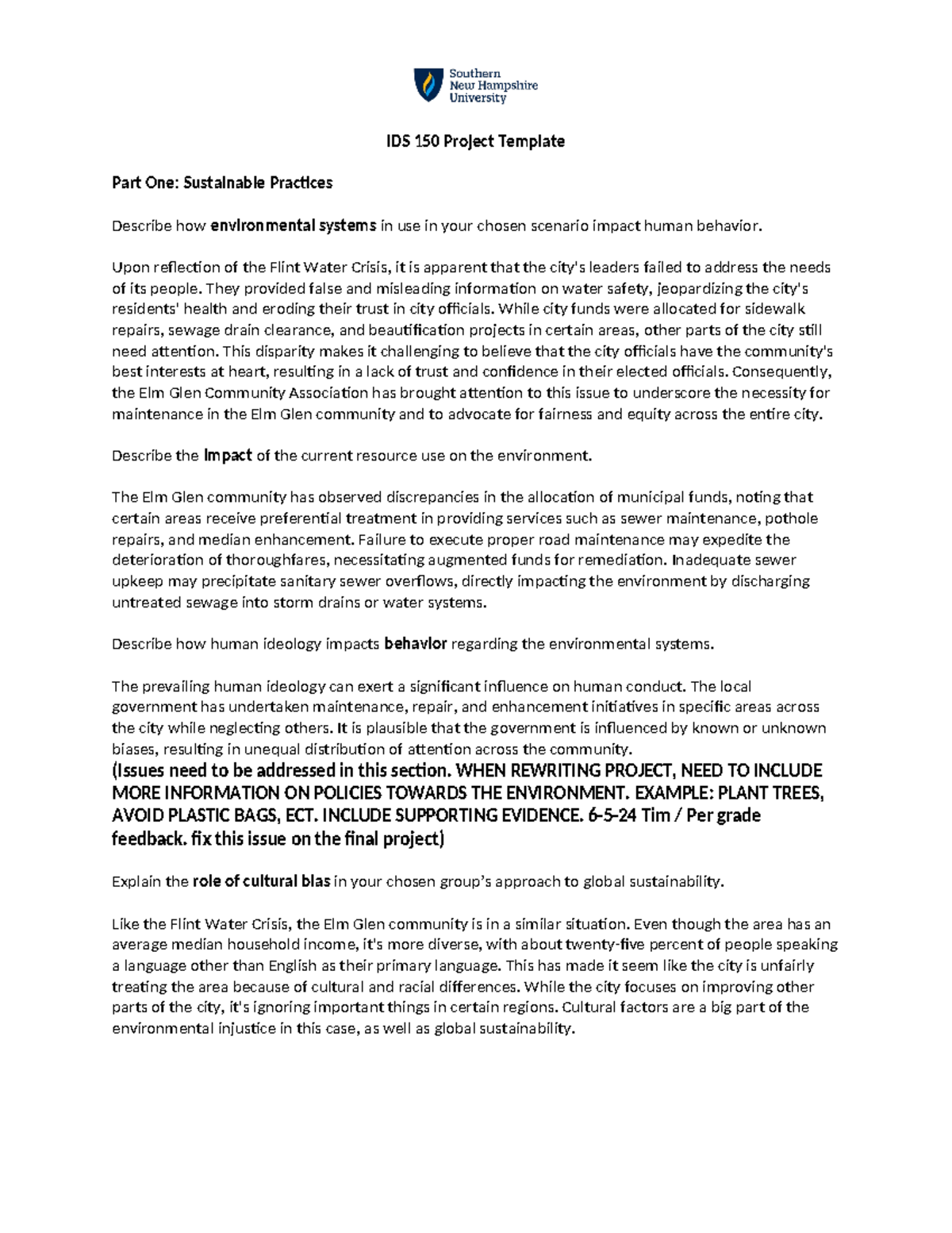 5-2 short paper Project draft - IDS 150 Project Template Part One ...