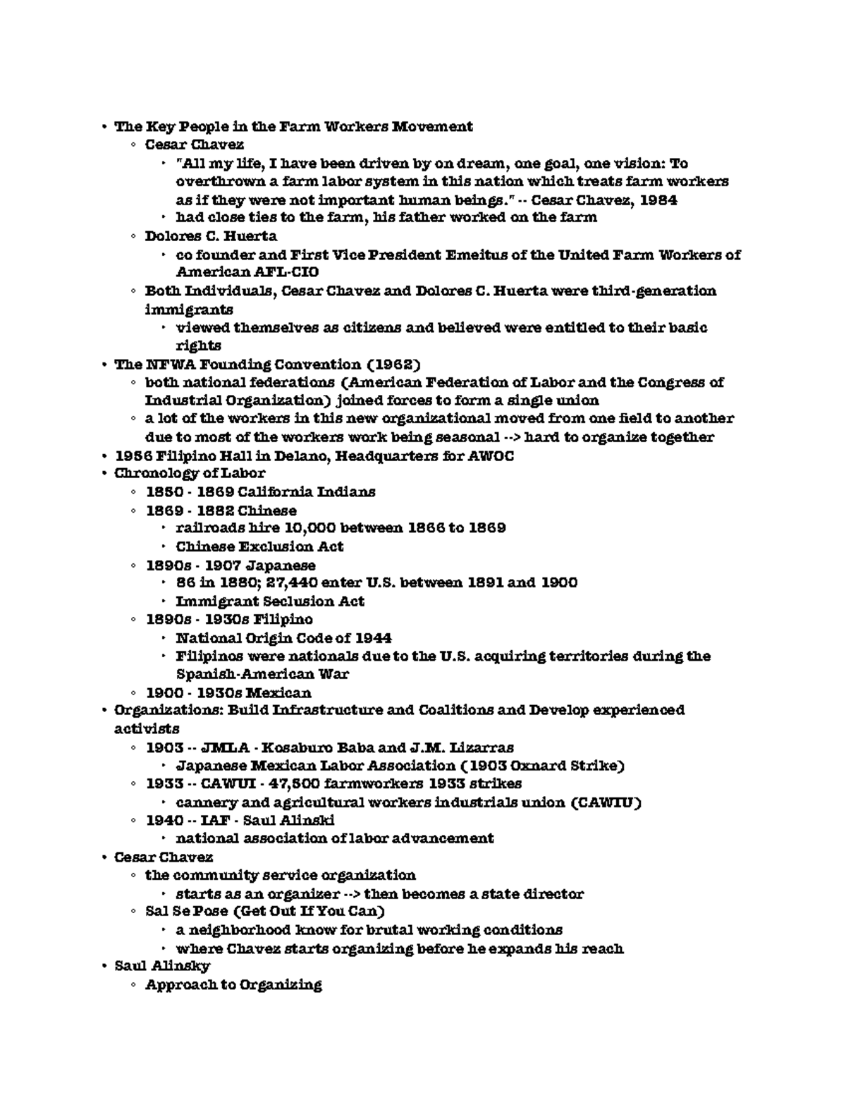 The United Farm Workers Movement - The Key People in the Farm Workers ...