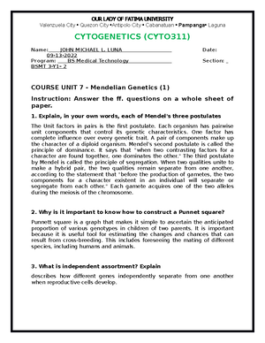 Introduction to Cyto-3 - Cytogenetics- Definition of related ...