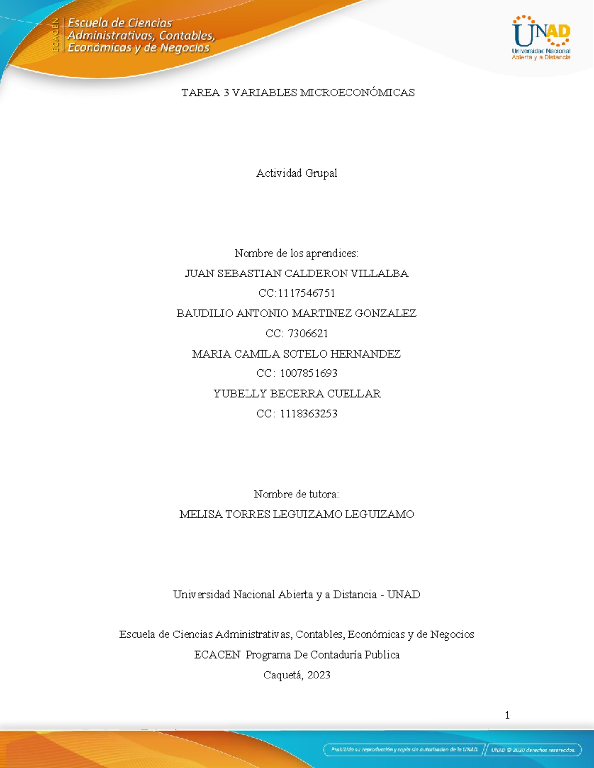 Tarea 3 - GUIA RESUELTA - TAREA 3 VARIABLES MICROECONÓMICAS Actividad ...