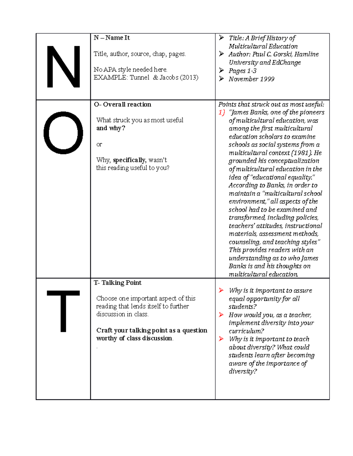 Gorski 1-24 - Professor Susan Ringler Pet - N N – Name It Title, author ...