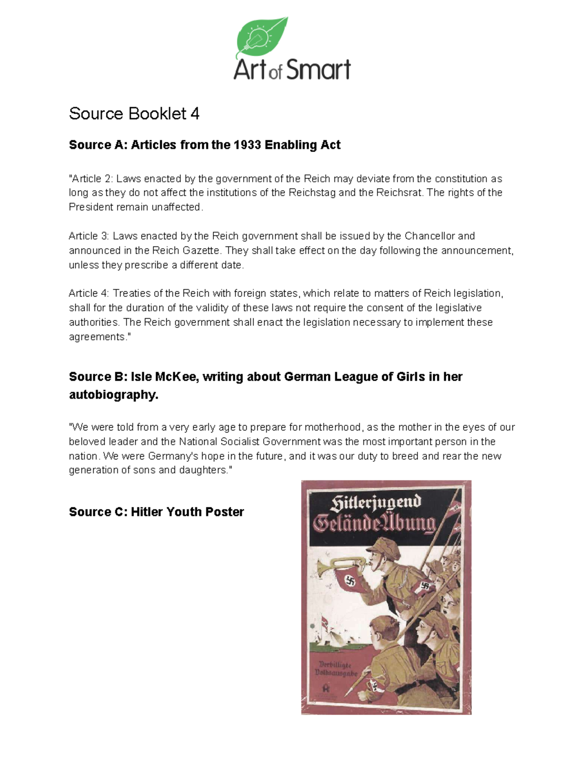 HSC Modern History Core Study Source Booklet 4 - Source Booklet 4 ...