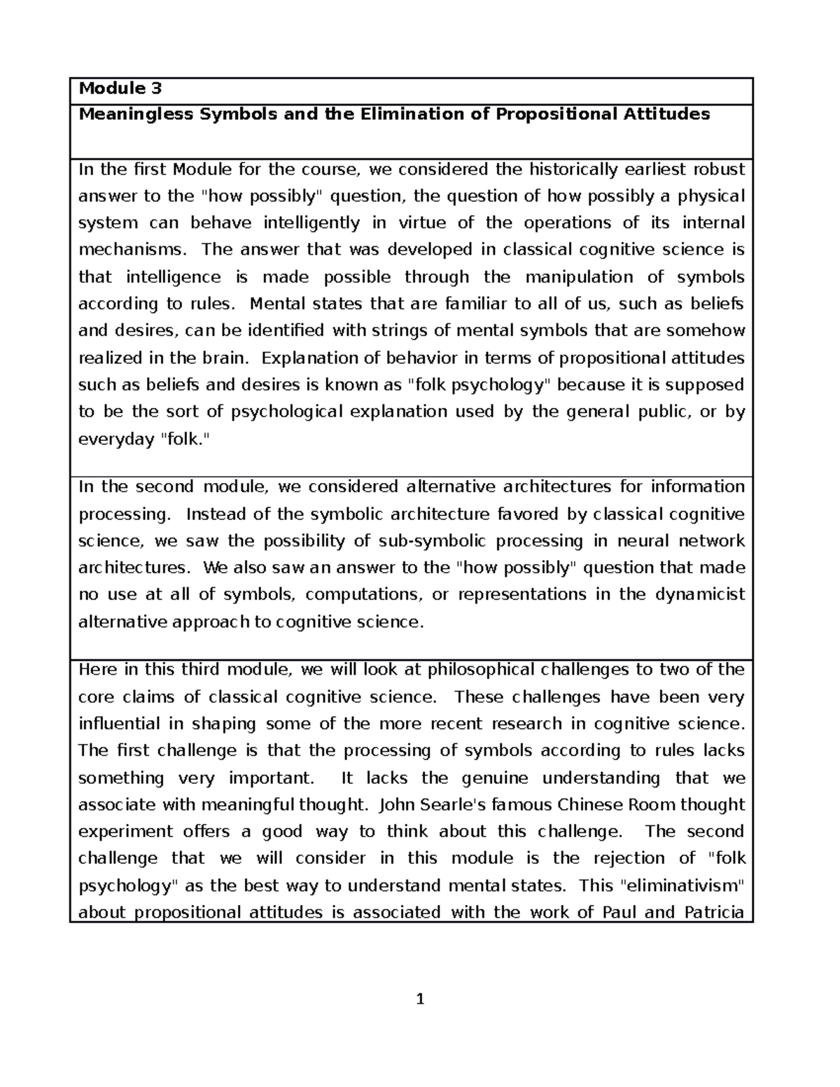 Basic Concepts 2 Modules 3–7 - Module 3 Meaningless Symbols and the ...