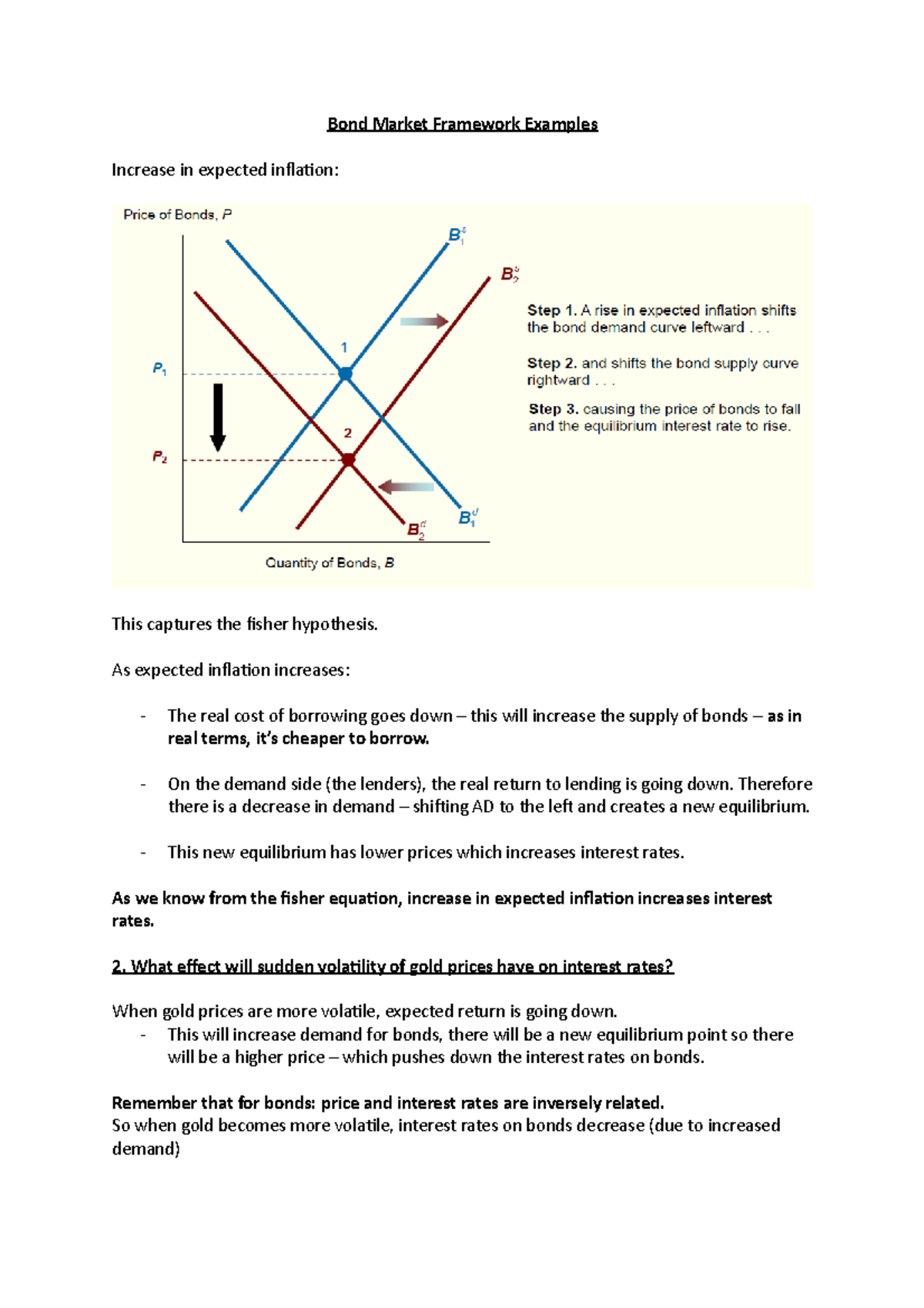 Bond Market Framework Examples - As expected inflation increases: The ...