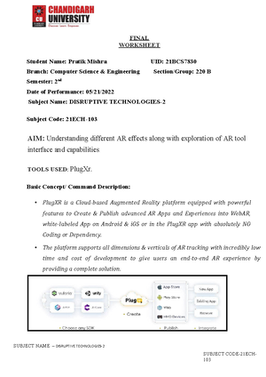 3.1 DT Worksheet - dt assignment - Department of Computer Science & Engineering Disruptive - Studocu