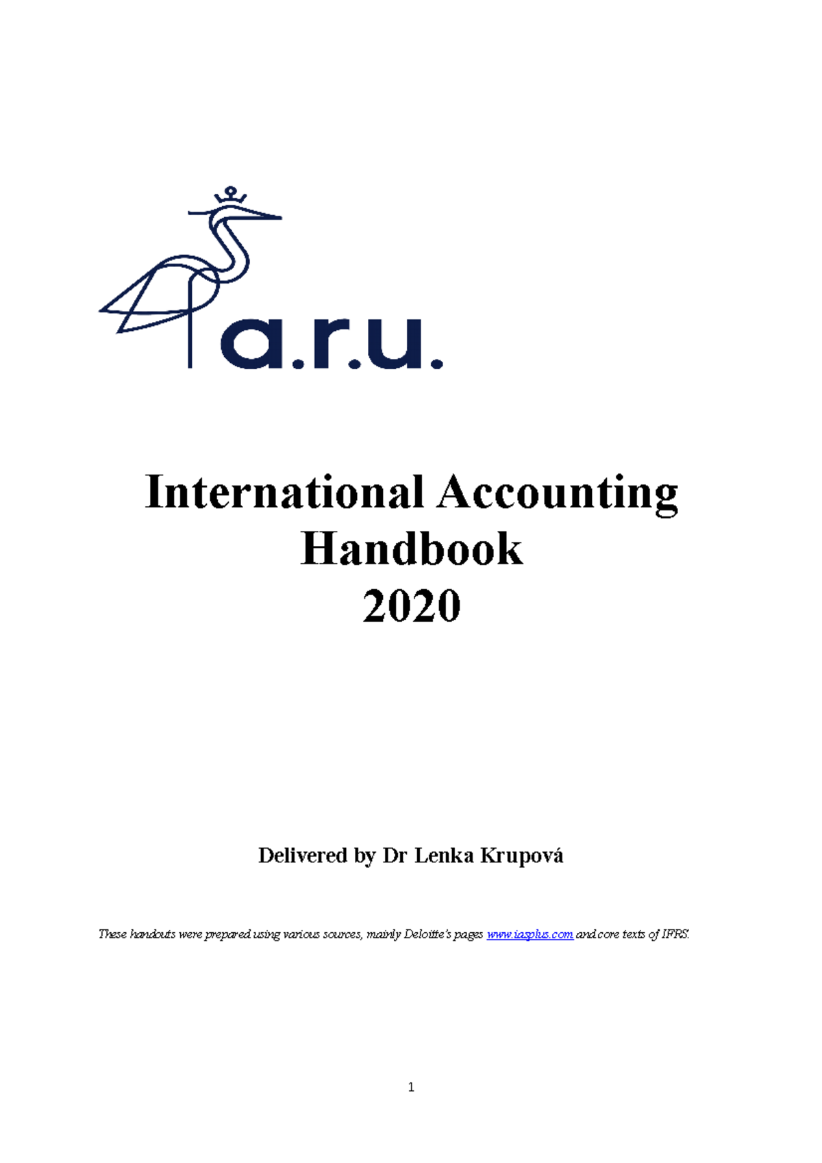 International Accounting handbook 2020 Solutions - International ...