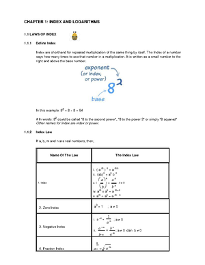 1.2 LAWS OF Logarithms - CIVIL ENGINEERING - 1 LAWS OF LOGARITHMS 1.2 ...