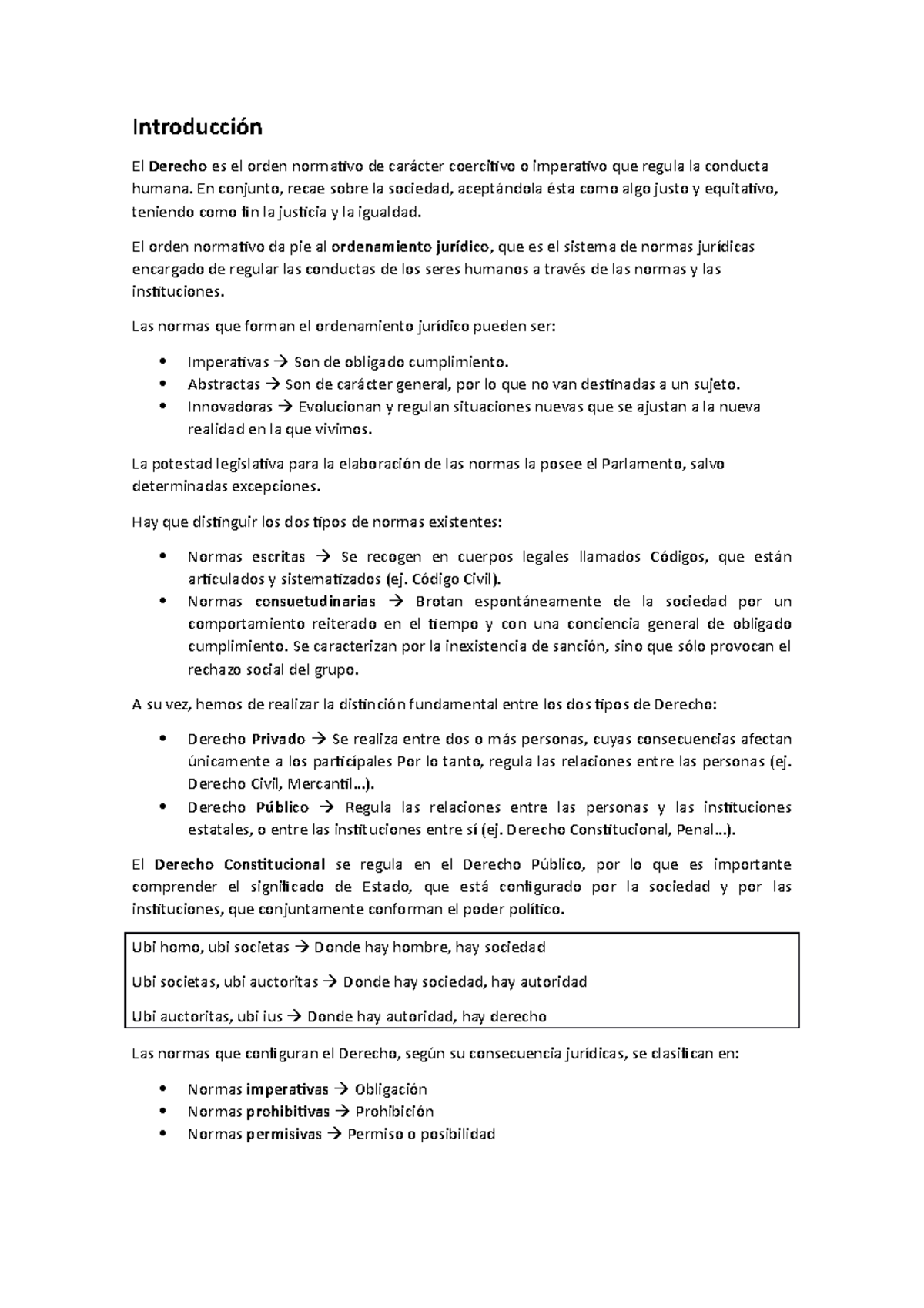 Temas-1-18 Constitucional II - Introducción El Derecho es el orden ...