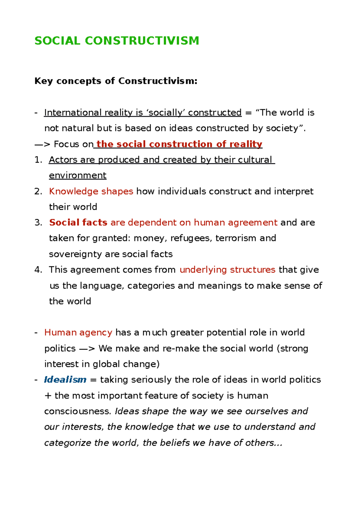 Social- Constructivism - SOCIAL CONSTRUCTIVISM Key concepts of ...
