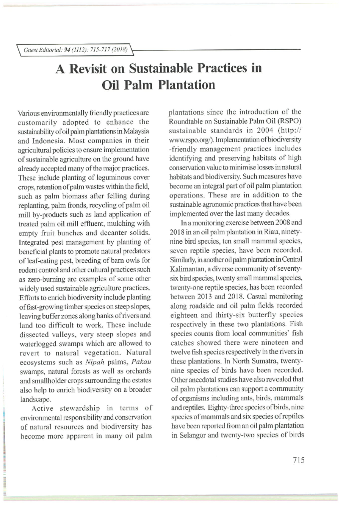 Does the RSPO have a future - Random Paper - UiTM - Studocu