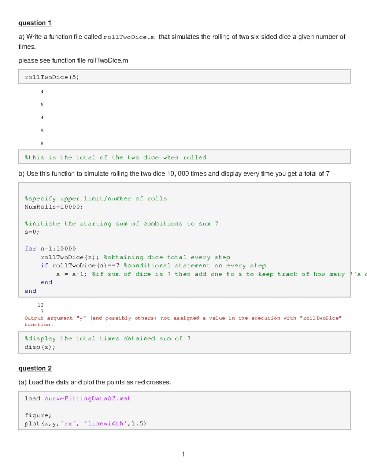 Newcoursework Coursework In Computer Programming With Question And Model Answers Provided