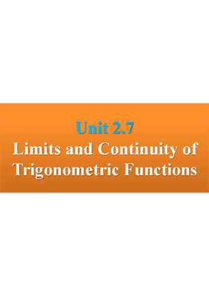 Theorems on Differentiation - Unit 3. Theorems on Differentiation Theorem 0 0 0 If is a constant ...