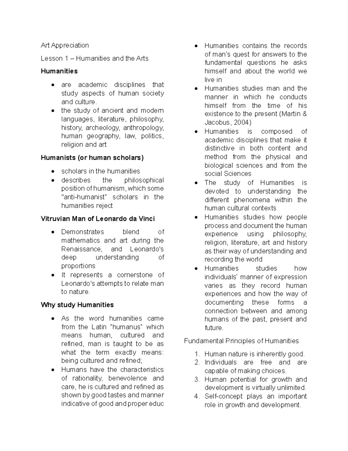 Art Appreciation - Lesson 1 - 5 - Art Appreciation Lesson 1 ...