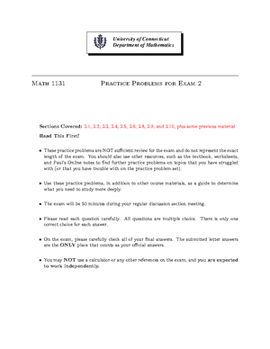 3 - concavity, second derivative test, inflection points - MATH 1131Q ...