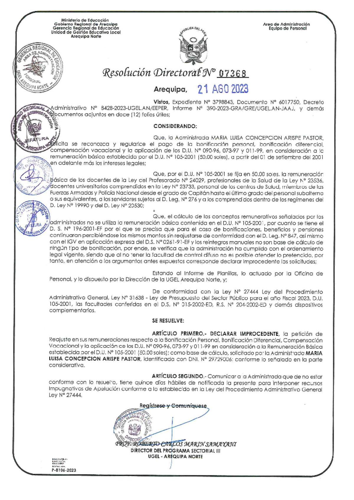 Modelo de improcedencia - Derecho Civil - Studocu