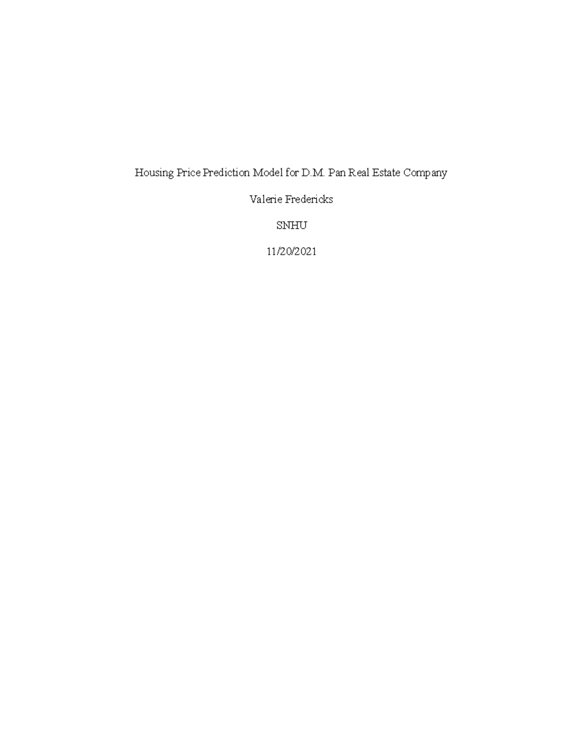 MAT 240 Module Three Assignment Template (2) revised - Housing Price ...