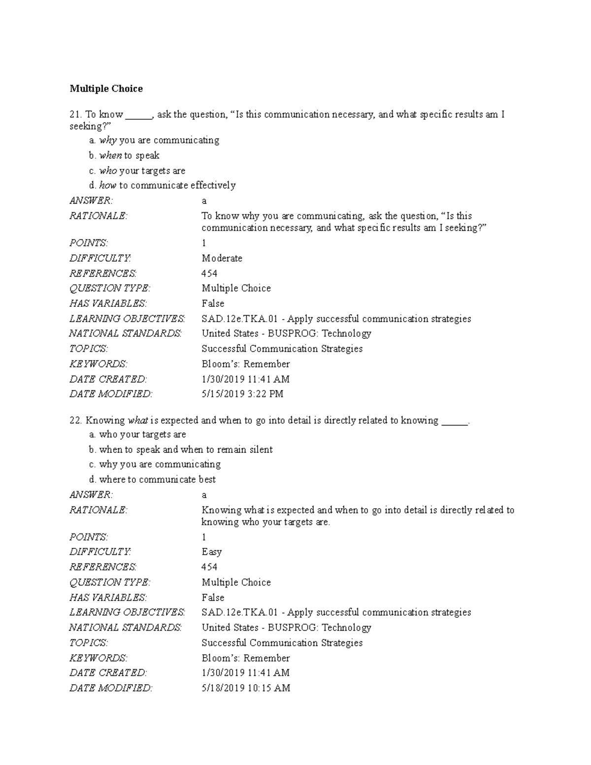 Toolkit Part A Communication Tools MCQ - Multiple Choice To know ...
