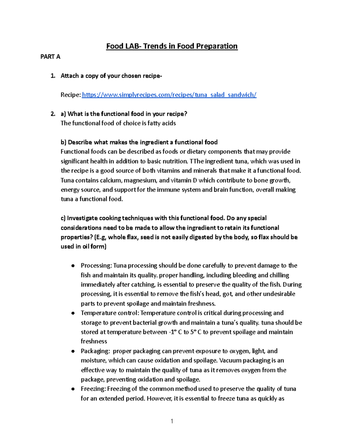 Food LAB- Trends in food prep - Food LAB- Trends in Food Preparation ...
