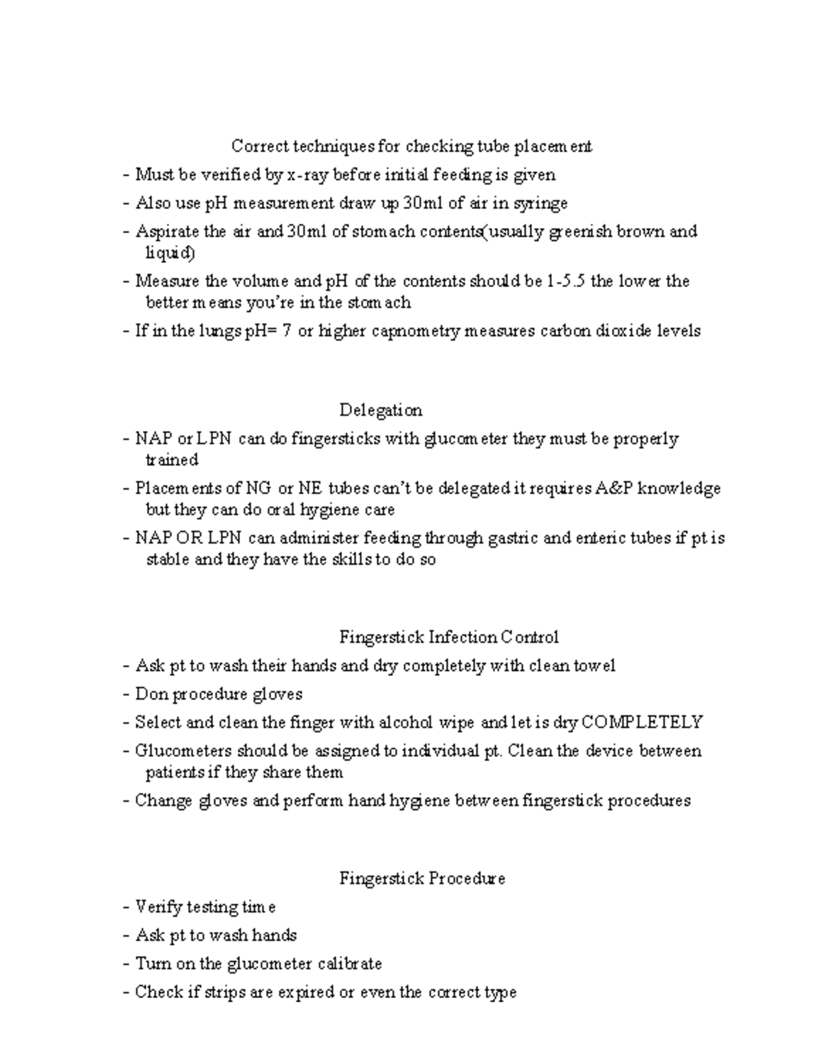 Week 3 lab work-1 - Nursing laboratory glucometer testing instructions ...