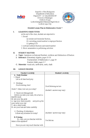 DLP-APAN-2-final print - MASUSING BANGHAY-ARALIN SA ARALING PANLIPUNAN 2 I. LAYUNIN a. - Studocu