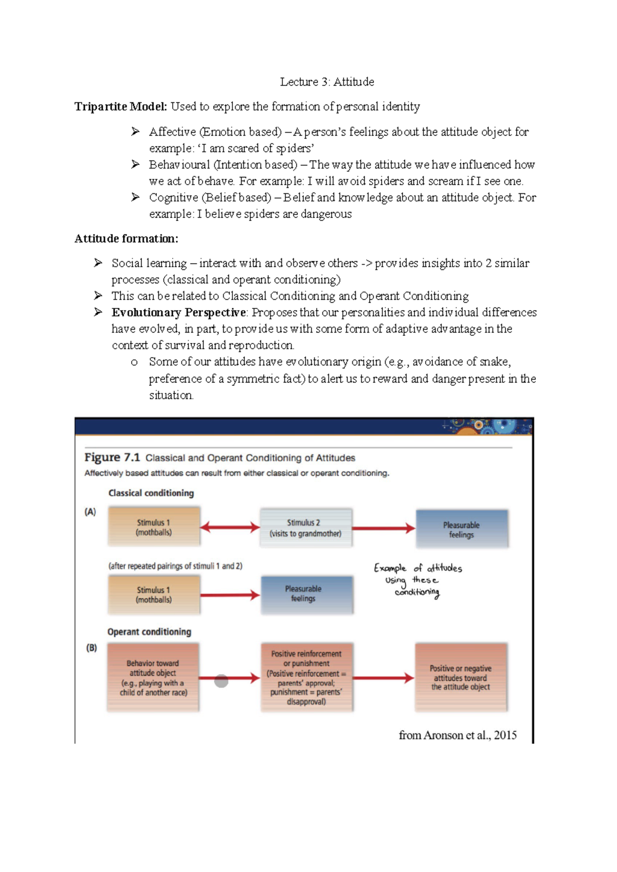 Lecture 3 - Attitudes - Lecture 3: Attitude Tripartite Model: Used to ...