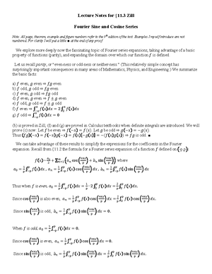 Pdf Lecture Notes for Zill {8 - Lecture Notes for {8 Zill Note: All ...