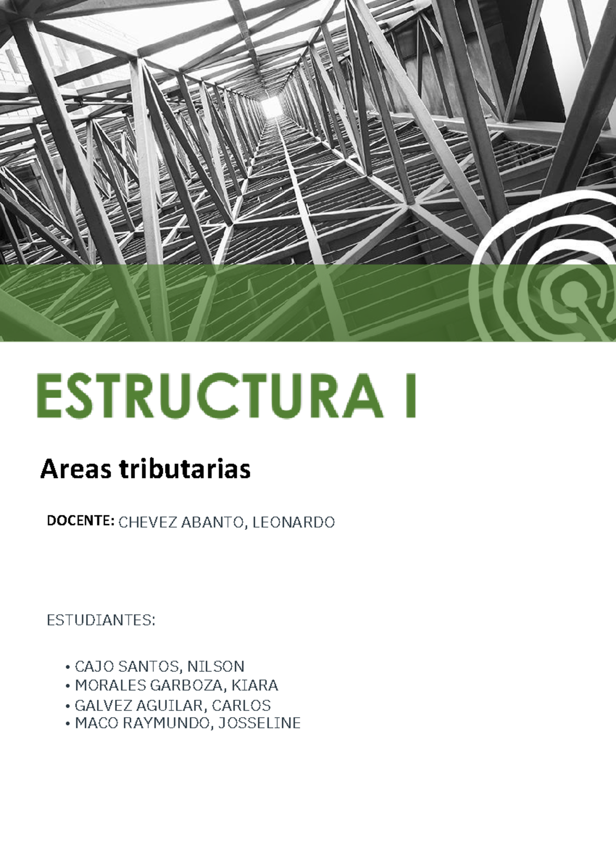 Areas tributarias - DOCENTE: CHEVEZ ABANTO, LEONARDO Areas tributarias • CAJO SANTOS, NILSON ...