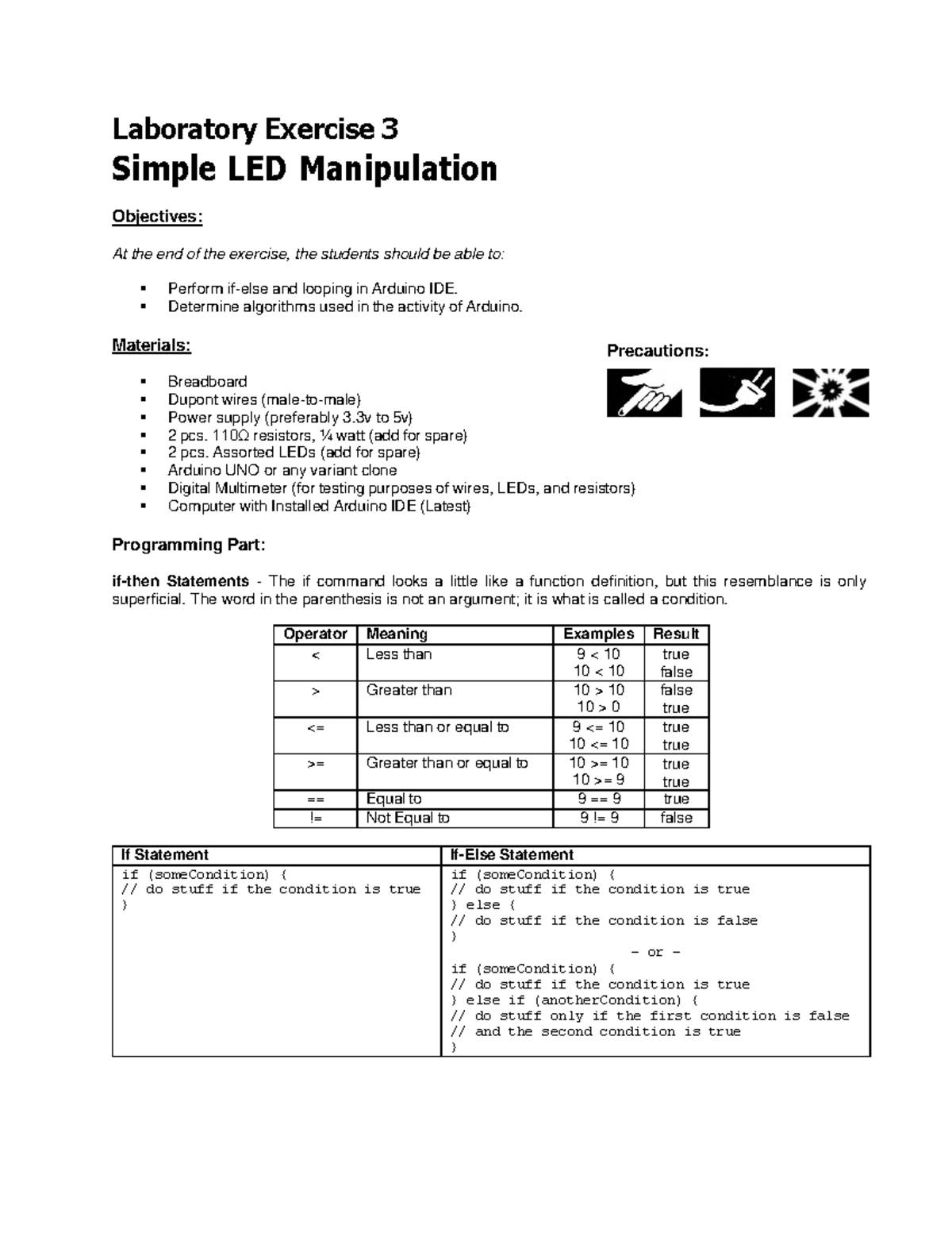 Laboratory Exercise 3 - nioojiorsjghuiaghwebuh - Laboratory Exercise 3 ...