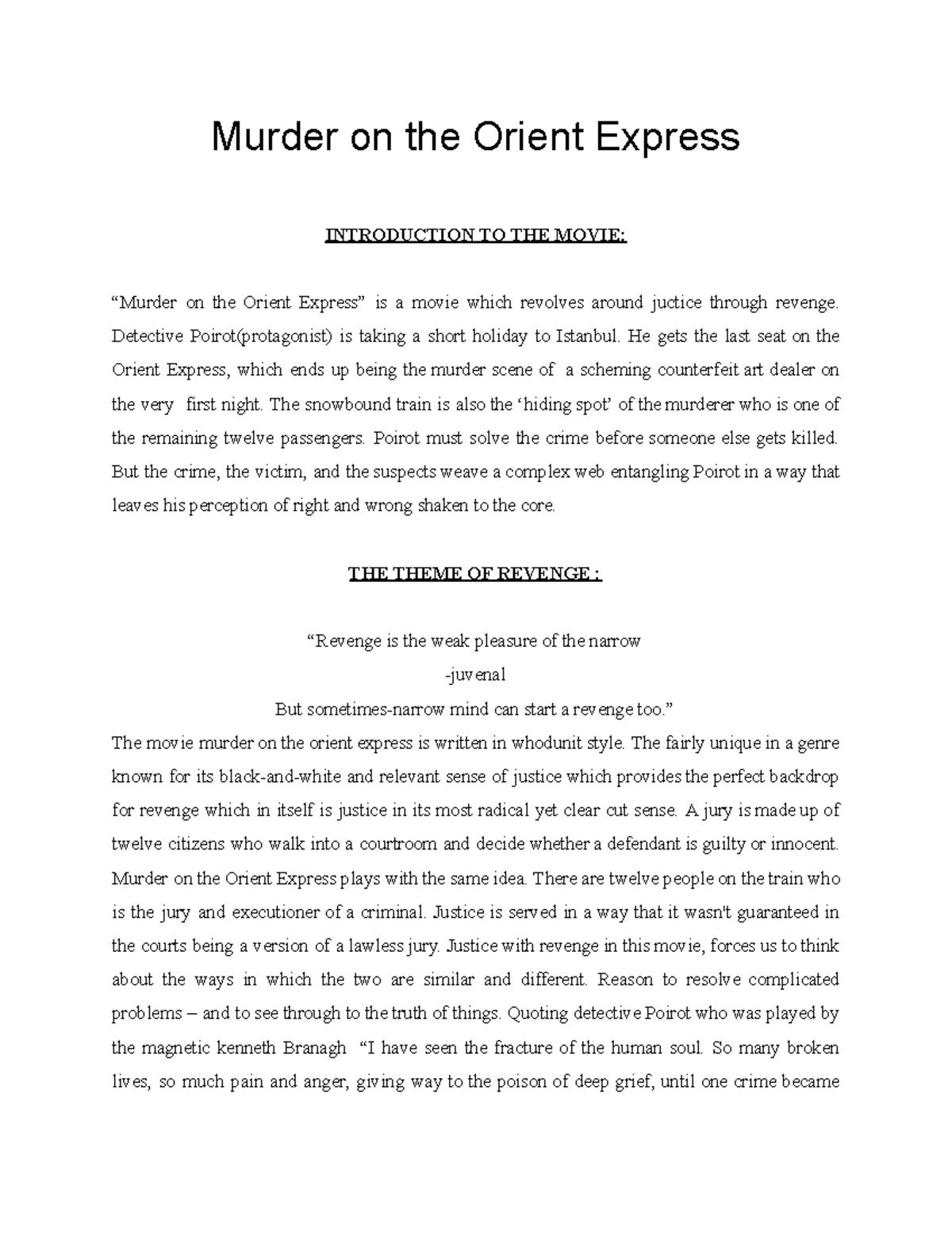 Untitled document - Google Docs - Murder on the Orient Express ...