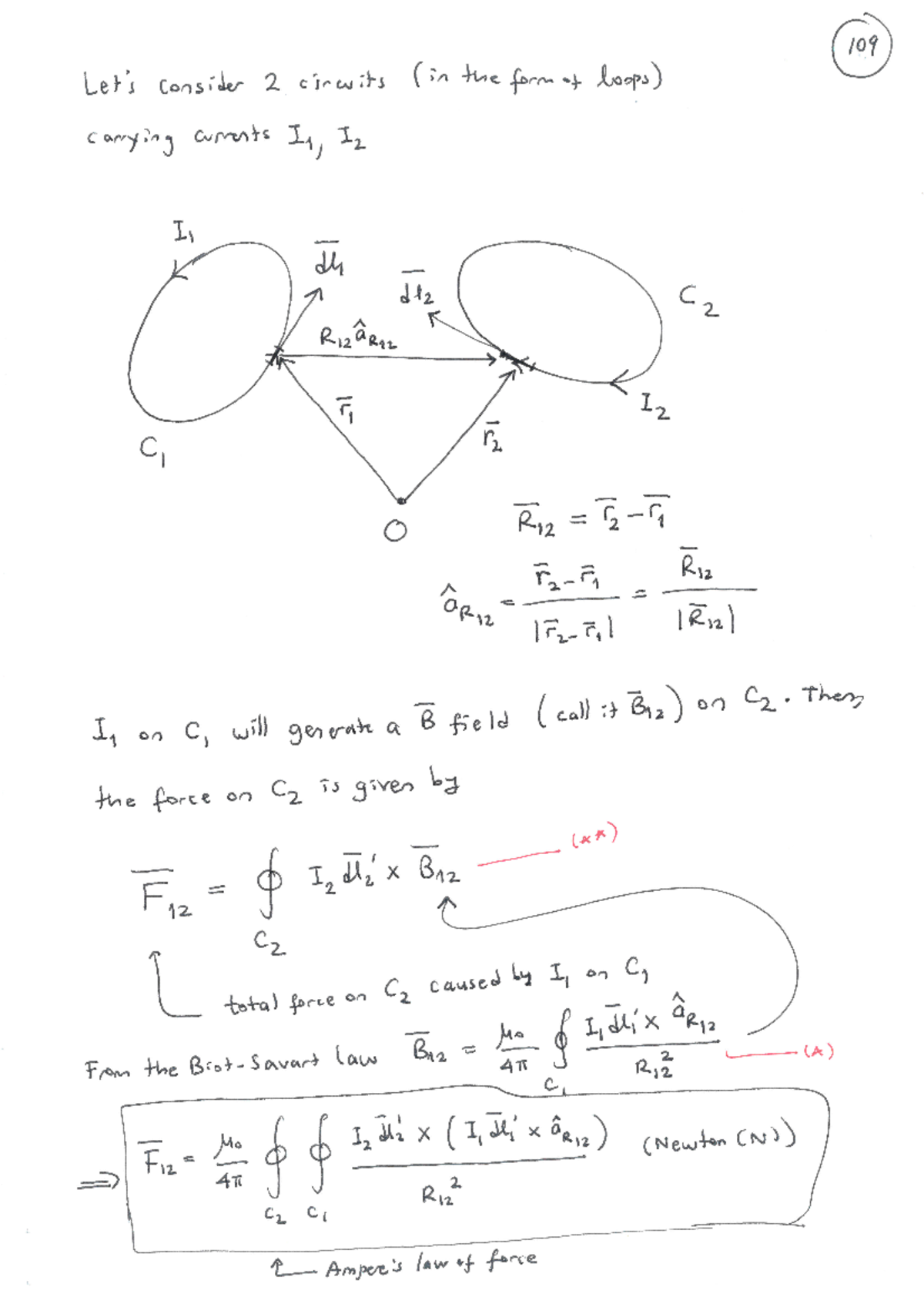 Lecture note set #11 - 109 consider 2 circuits (in the form of loops ...