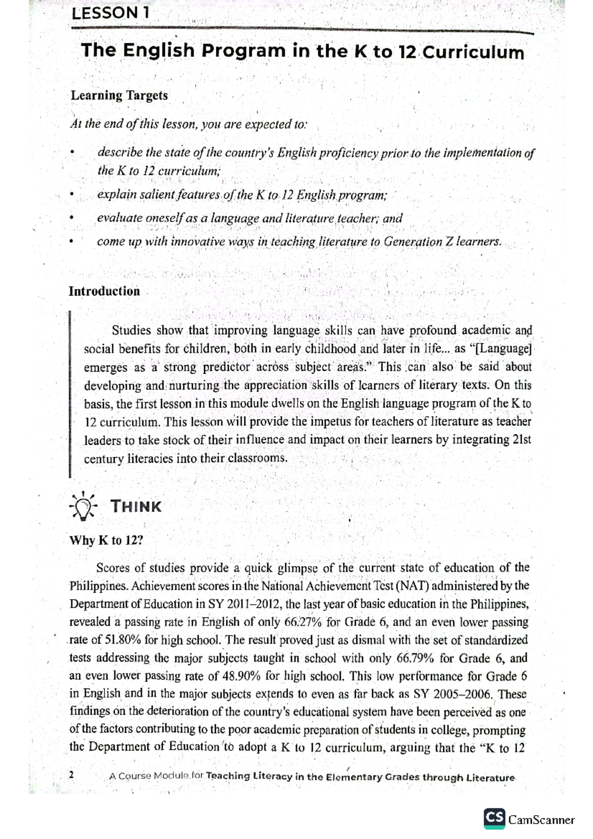 EGE 111 Lit Study Guide Unit 1 - Literature - Studocu