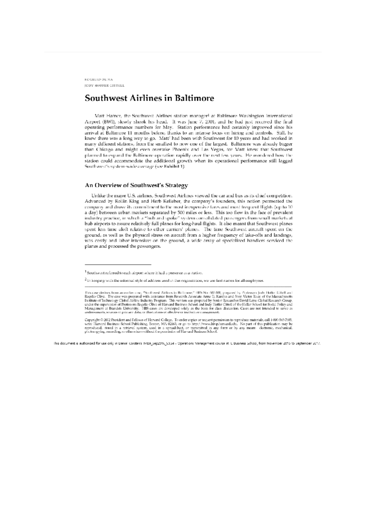 Article 10 - adf - ROGELIO OLIVA JODY HOFFER GITTELL Southwest Airlines ...