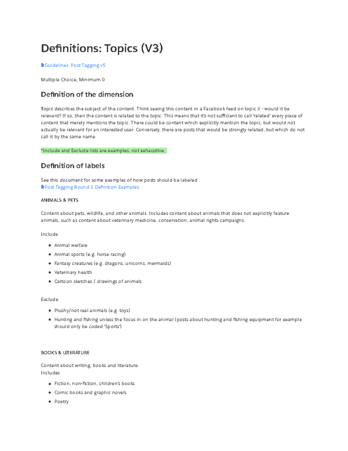 Definitions Topics (V3) - Definitions: Topics (V3) Guidelines: Post ...