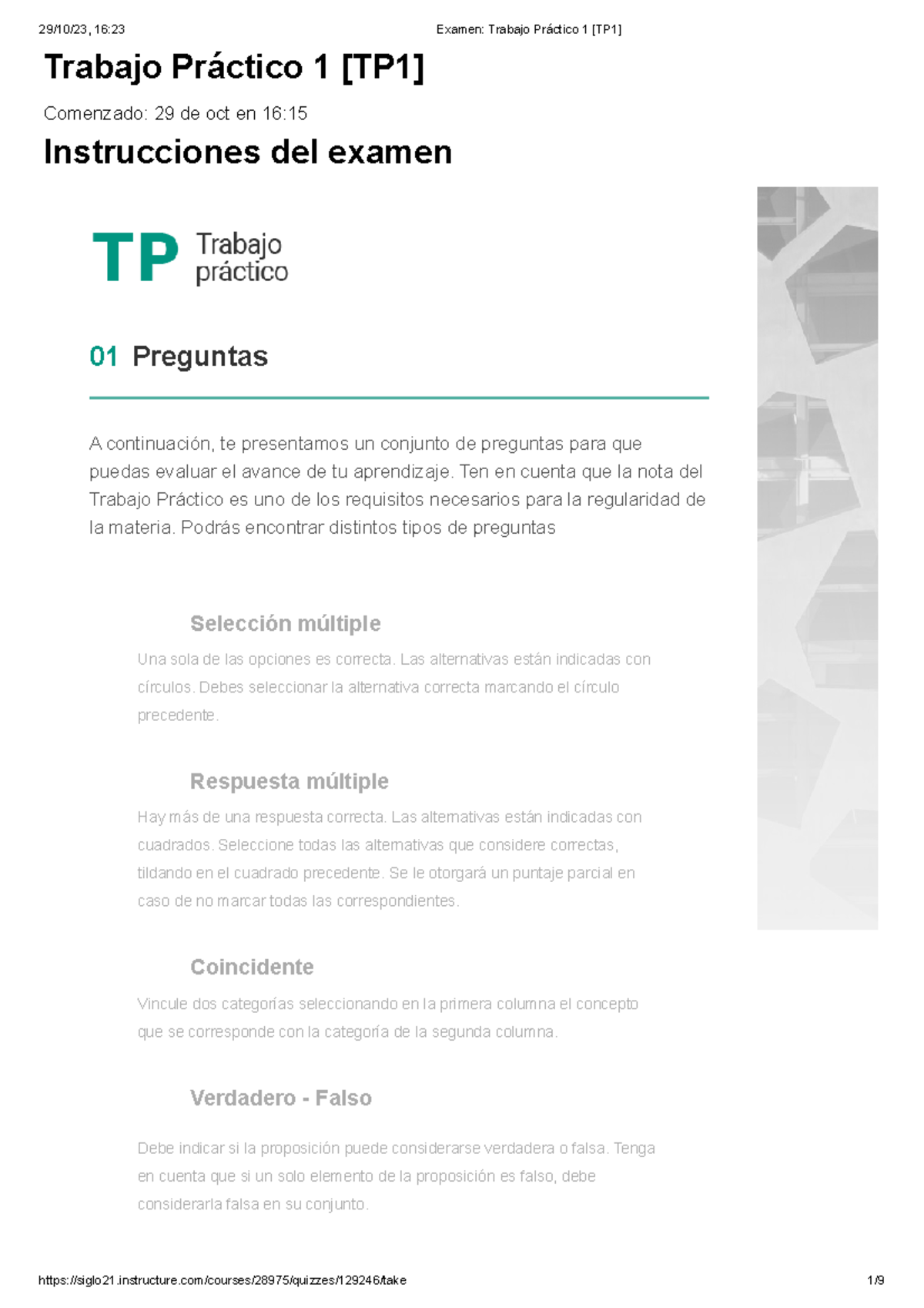 TP1 Iluminacion foto real - Trabajo Práctico 1 [TP1] Comenzado: 29 de oct en 16: Instrucciones ...