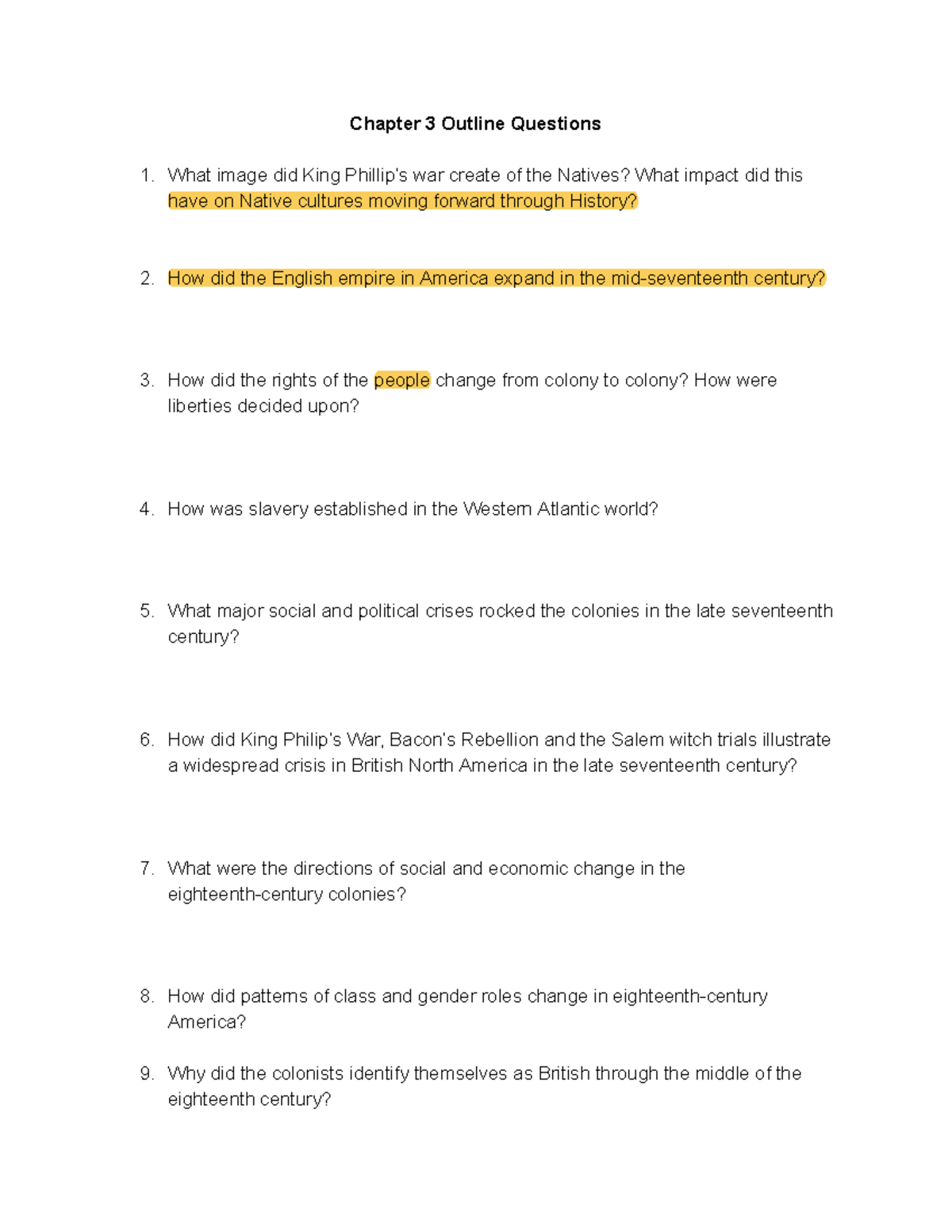 Chapter 3questionsss - outline - Chapter 3 Outline Questions What image ...