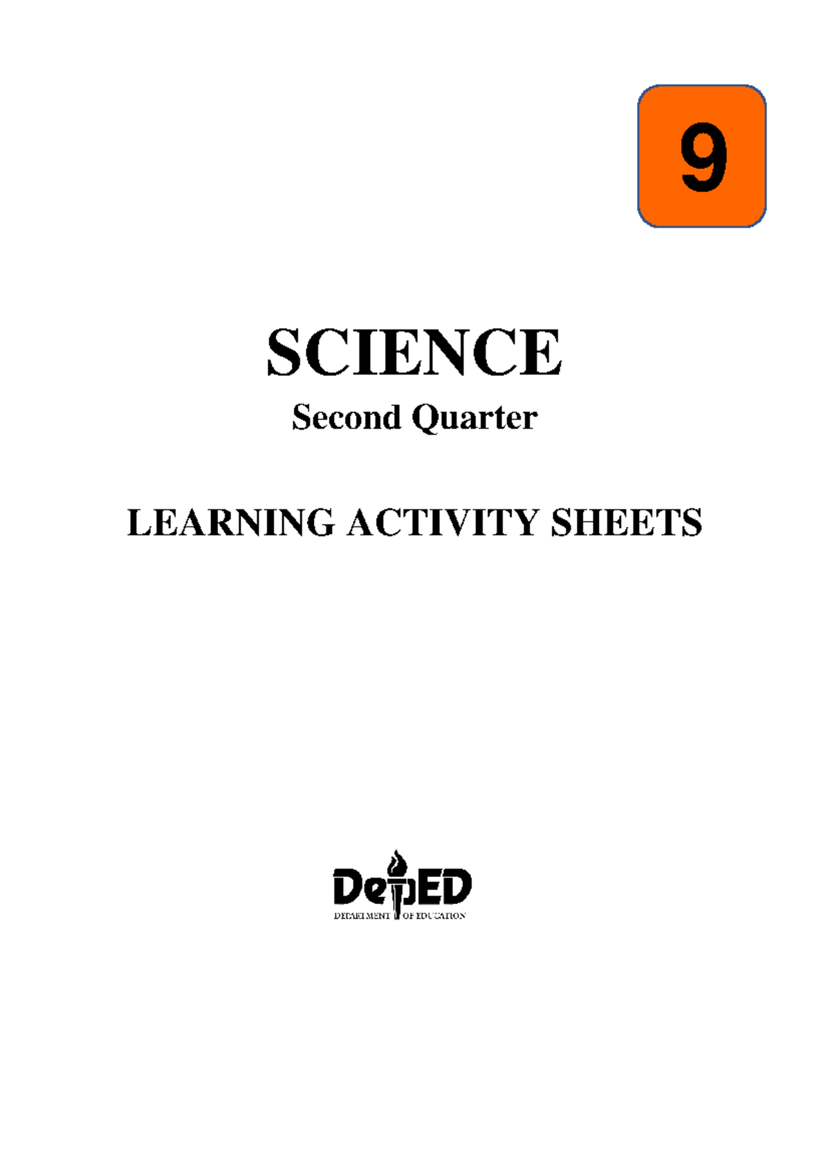 495004630 Grade 9 Q2 Science LAS - 9 SCIENCE Second Quarter LEARNING ...