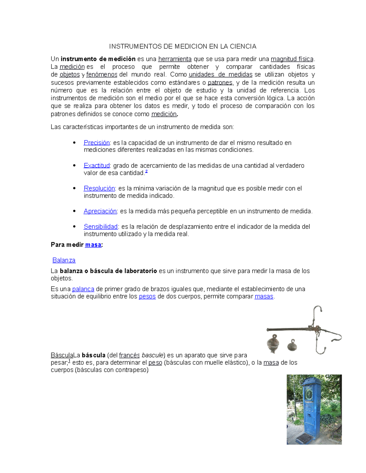 Instrumentos DE Medicion EN LA Ciencia - INSTRUMENTOS DE MEDICION EN LA ...